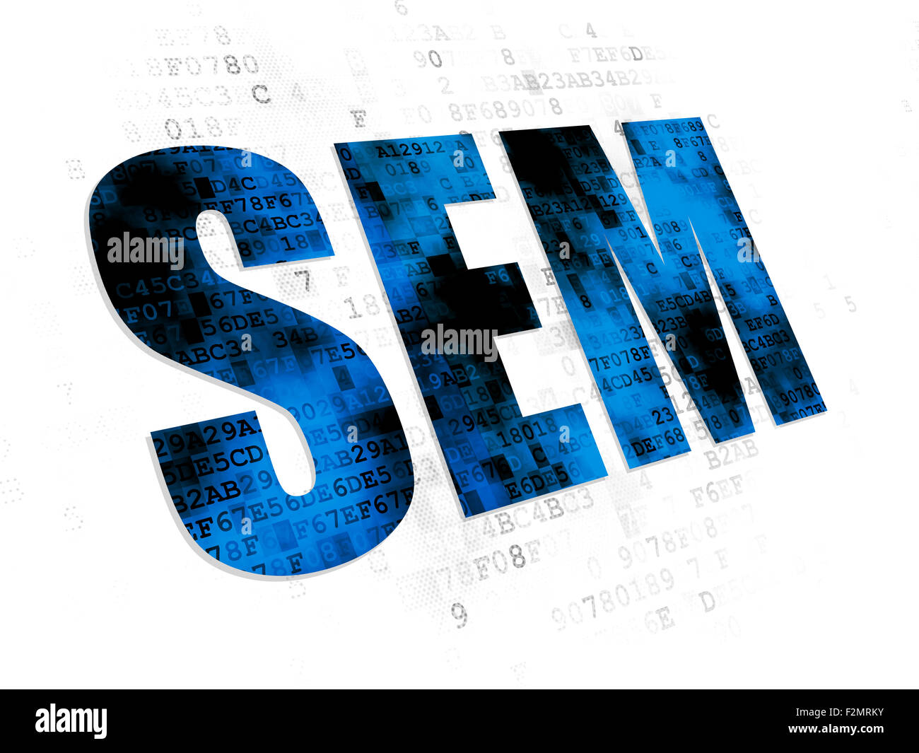 Marketing concept: SEM on Digital background Stock Photo - Alamy