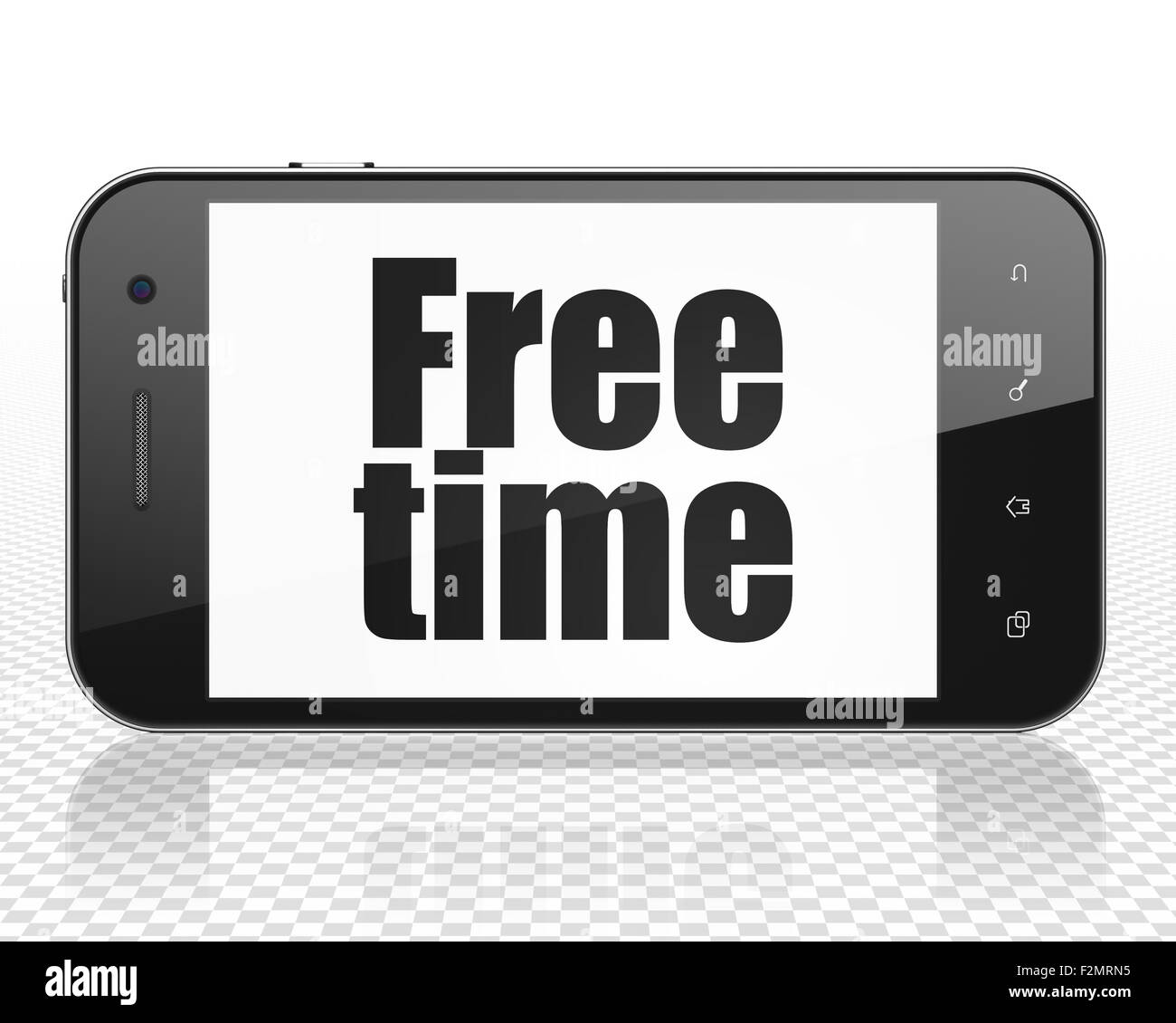 Timeline concept: Smartphone with Free Time on display Stock Photo - Alamy