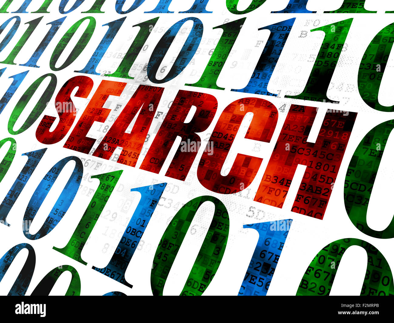 Web development concept: Search on Digital background Stock Photo - Alamy