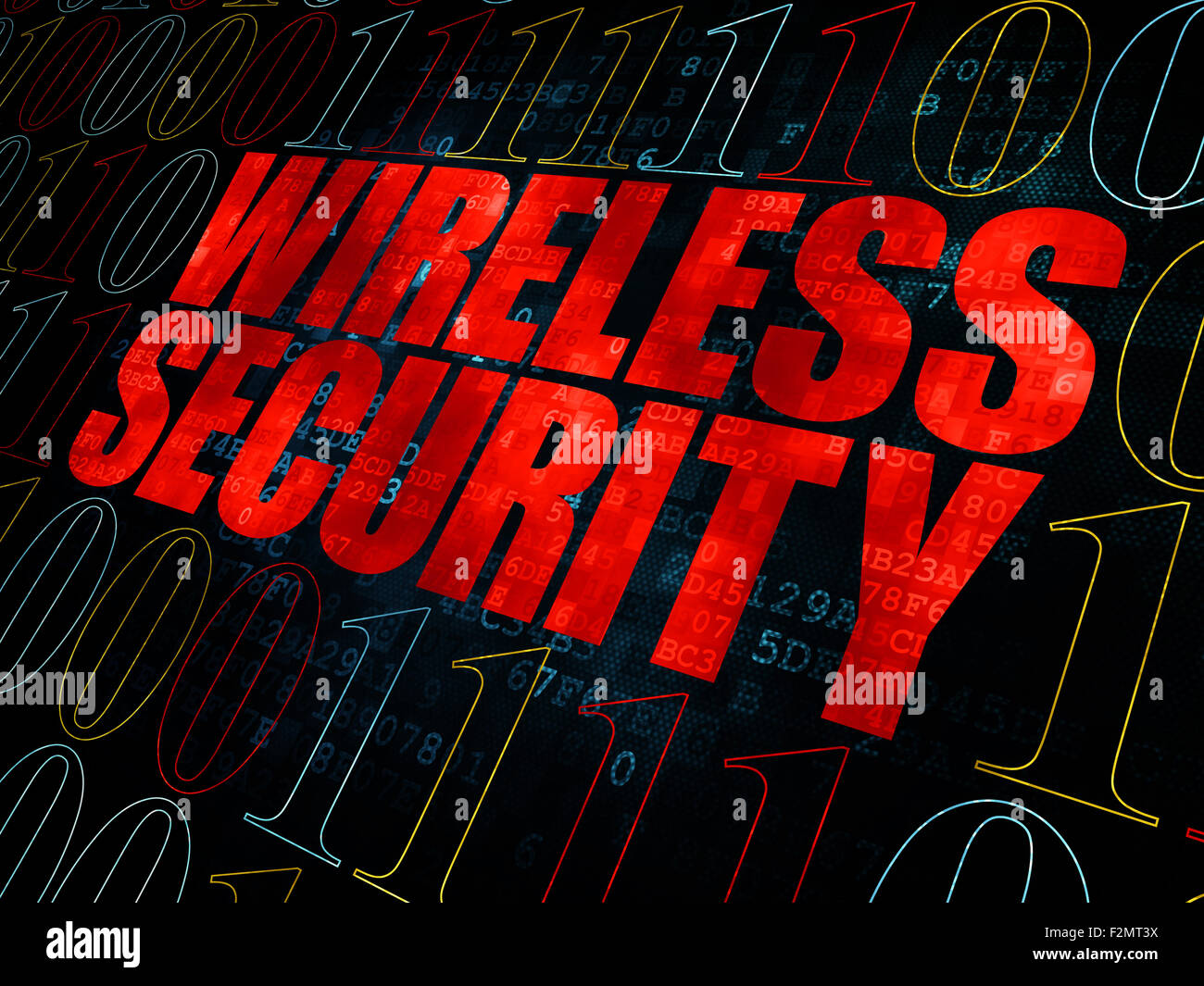 Safety concept: Wireless Security on Digital background Stock Photo - Alamy