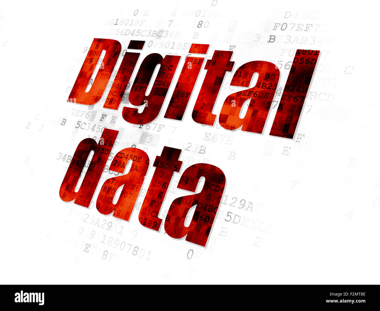 Information concept: Digital Data on Digital background Stock Photo - Alamy