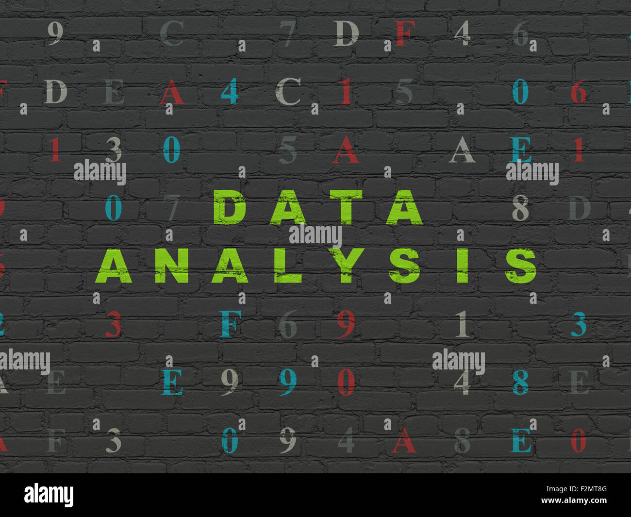 Data concept: Data Analysis on wall background Stock Photo - Alamy