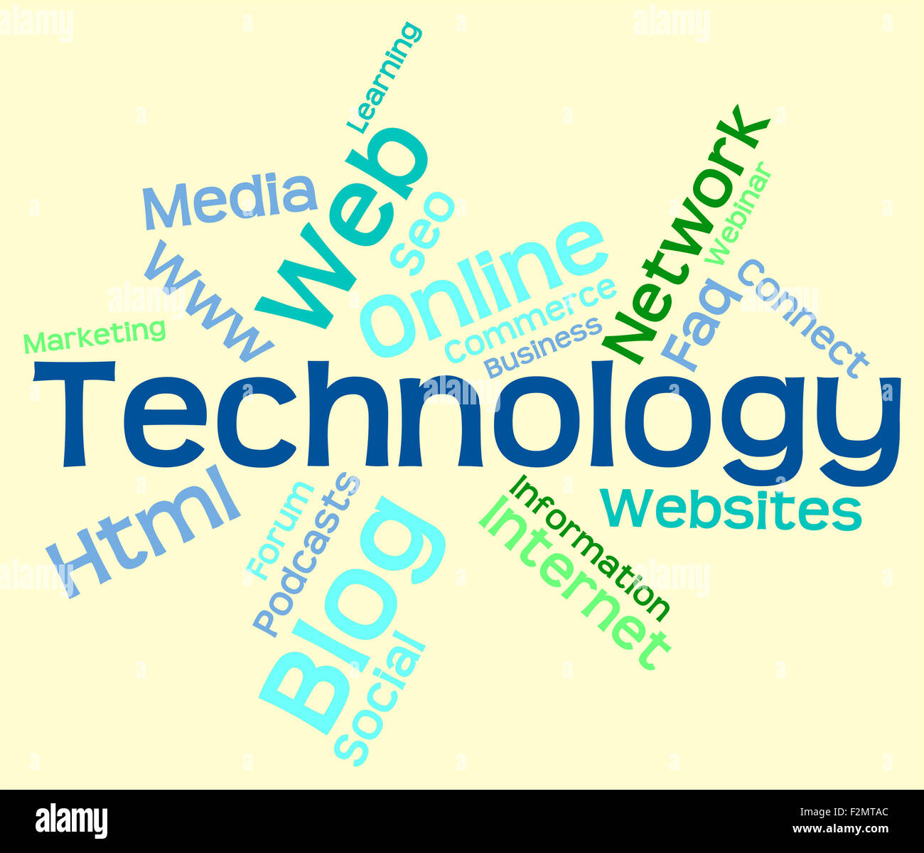 Technology Word Showing Electronics Text And Electronic Stock Photo - Alamy