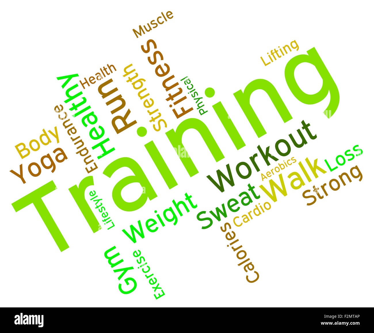 Exercise words representing physical activity Cut Out Stock Images ...