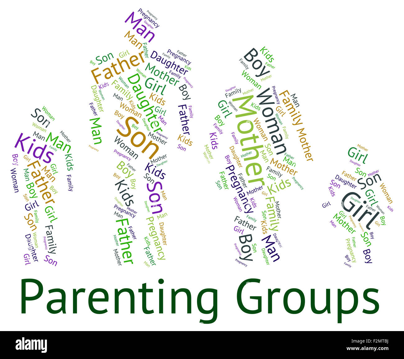 Parenting Groups Representing Mother And Baby And Mother And Child ...