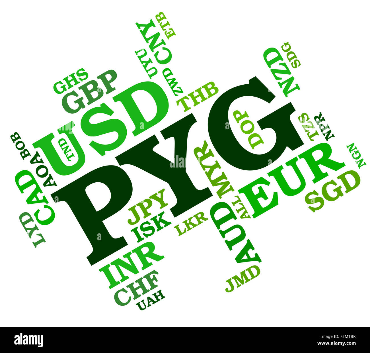 Pyg Currency Indicating Forex Trading And Guarani Stock Photo - Alamy