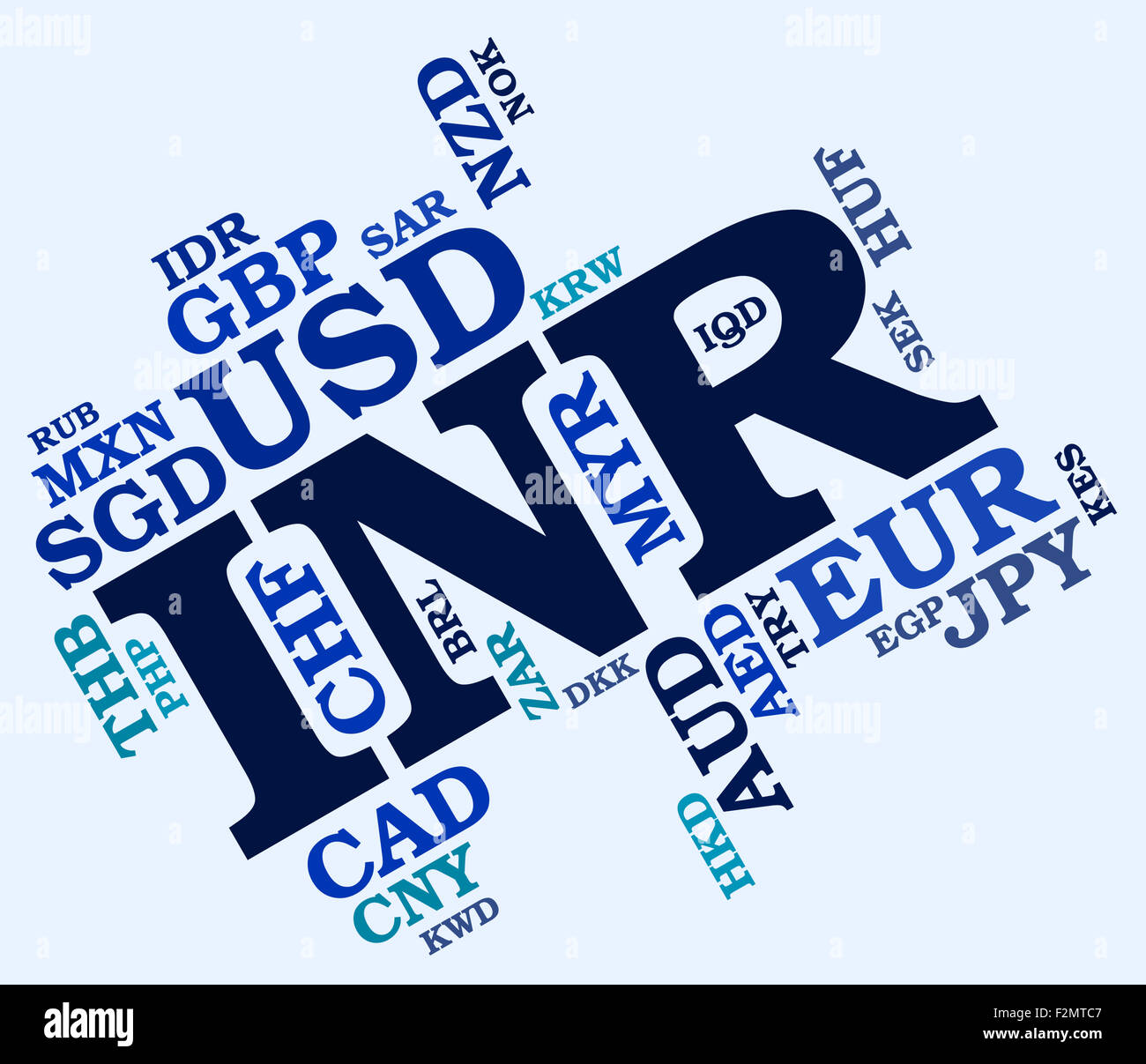 Inr Currency Showing Exchange Rate And Words Stock Photo - Alamy
