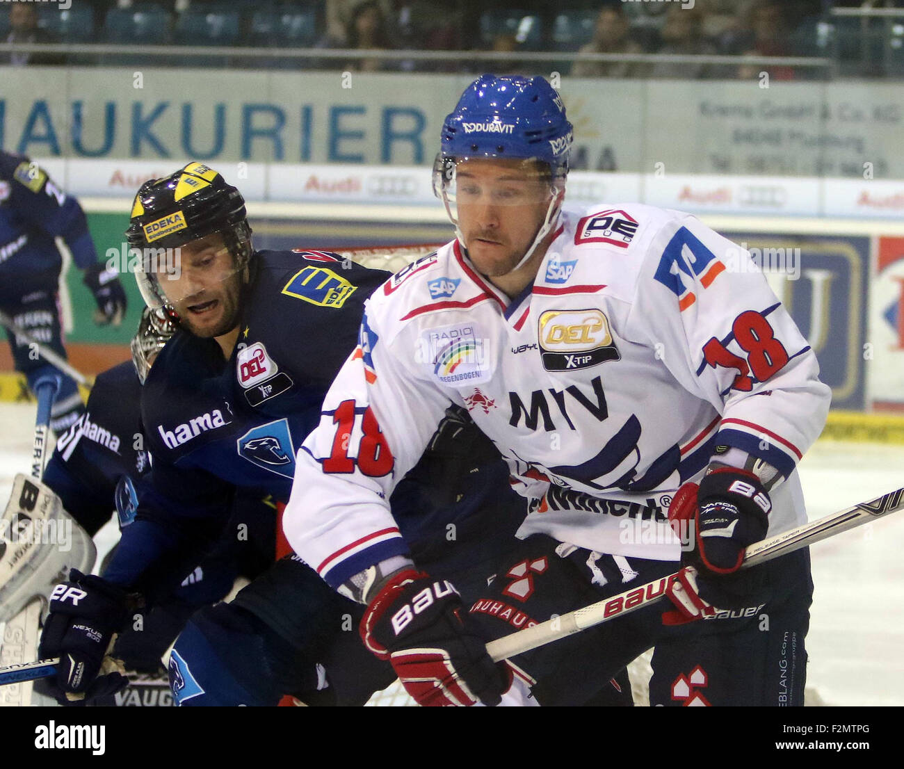 Ingolstadt, Bavaria, Germany. 20th Sep, 2015. from left Dustin FRIESEN ...