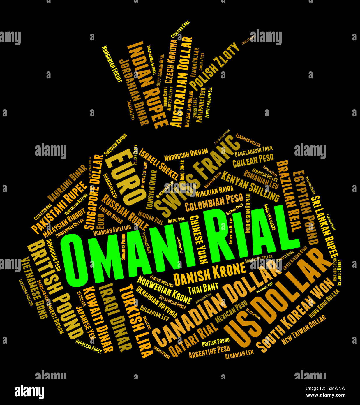 Omani Rial Indicating Foreign Currency And Exchange Stock Photo - Alamy