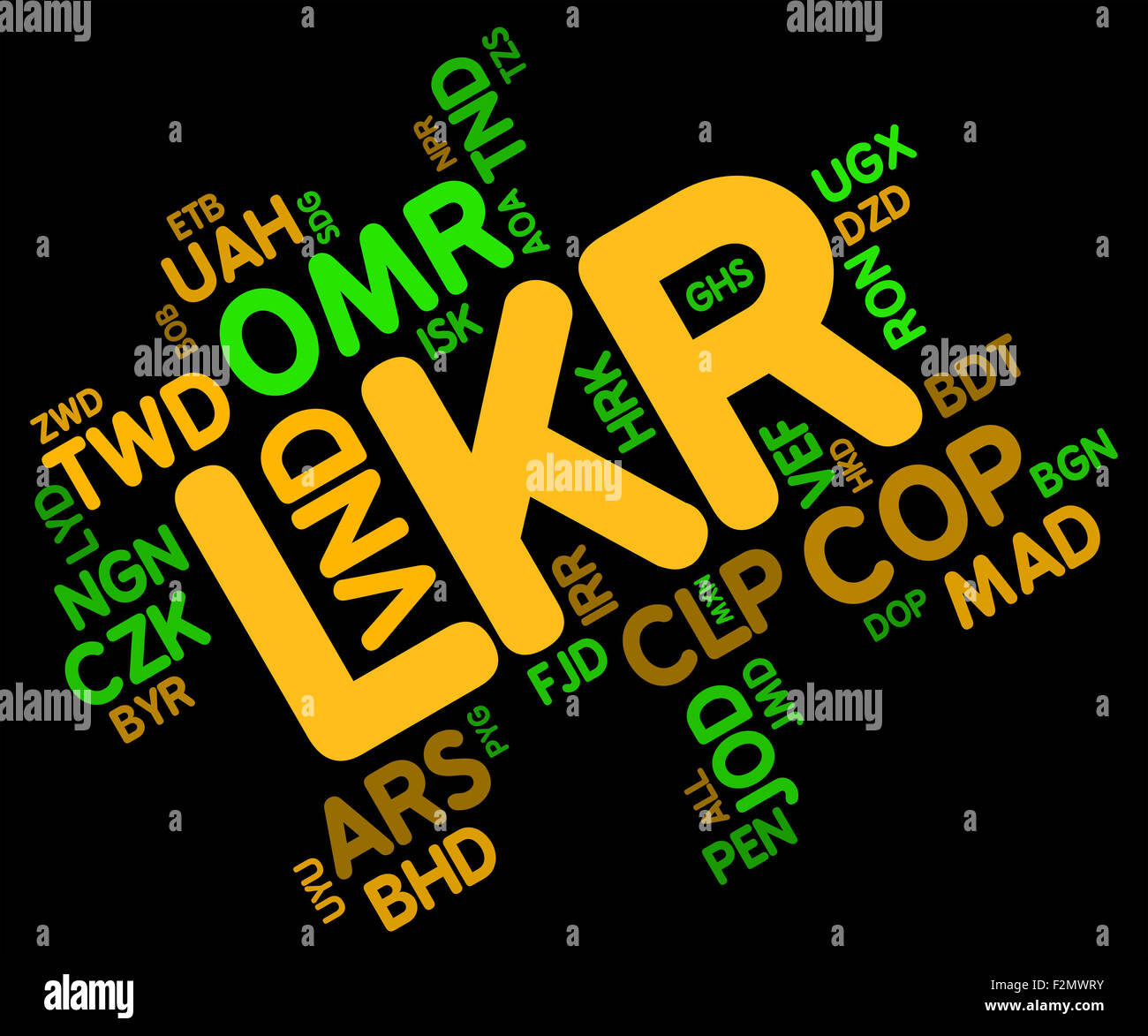 Lkr Currency Indicating Sri Lanka Rupee And Sri Lanka Rupee Stock Photo ...