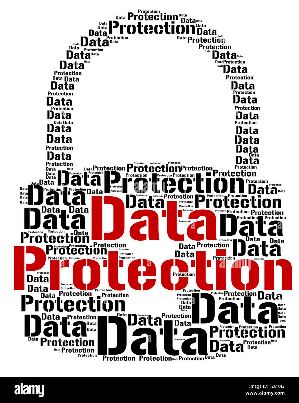 Data Protection Indicating Words Security And Restricted Stock Photo ...