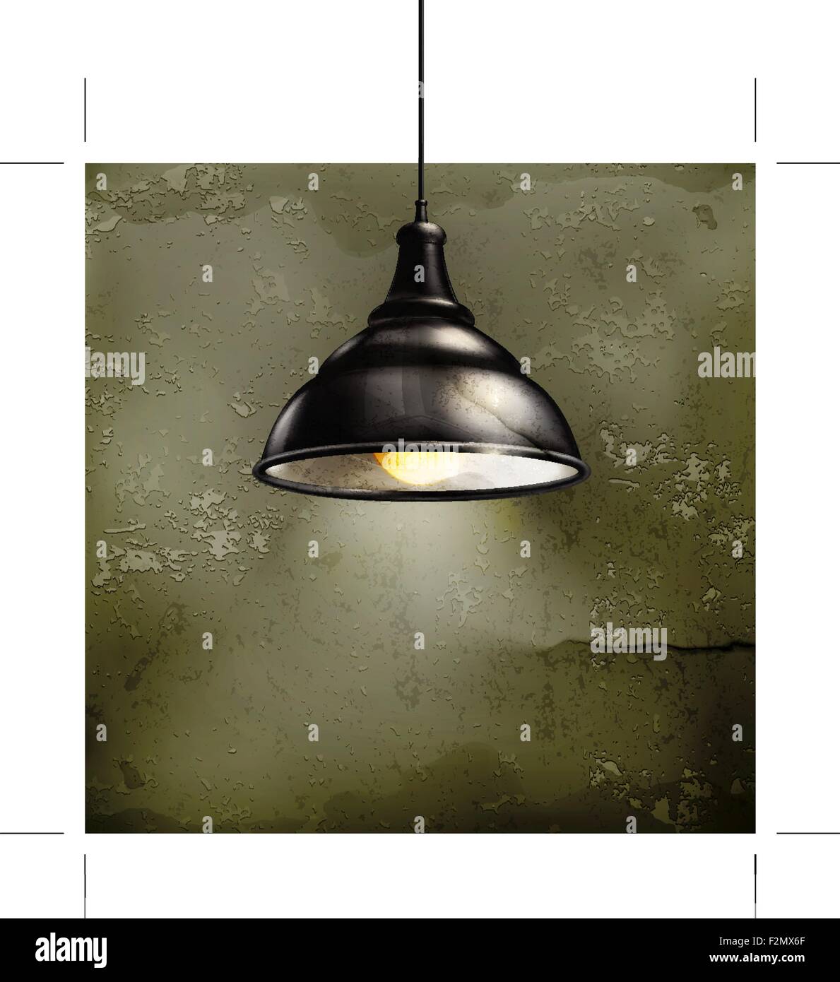 Old electric lamp Stock Vector Images - Alamy