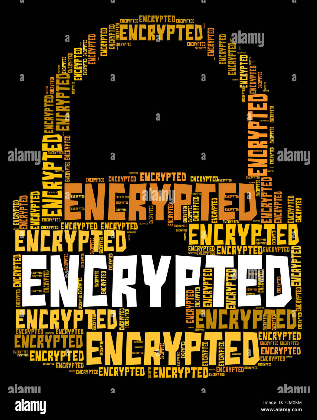 Encrypted Word Indicating Cipher Cryptography And Protected Stock Photo ...