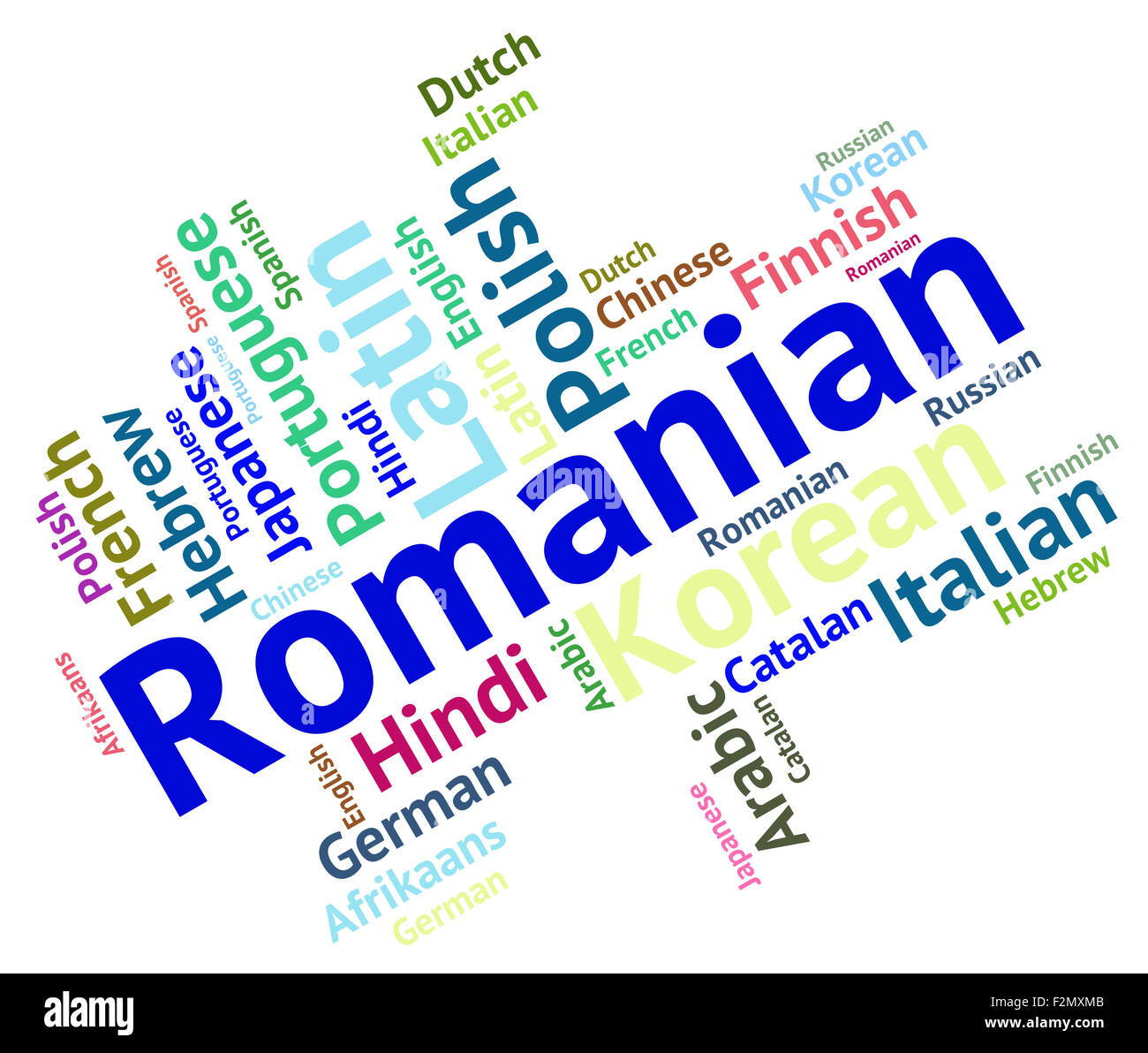 Romanian Language Indicating Text Translator And Speech Stock Photo - Alamy