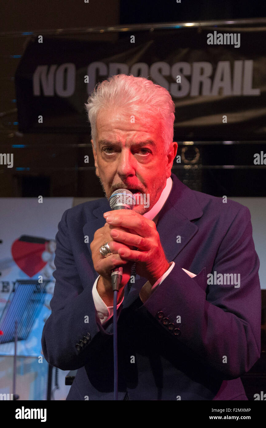 London, UK. 9 September 2015. Nicky Haslam performs on stage for the "I ...