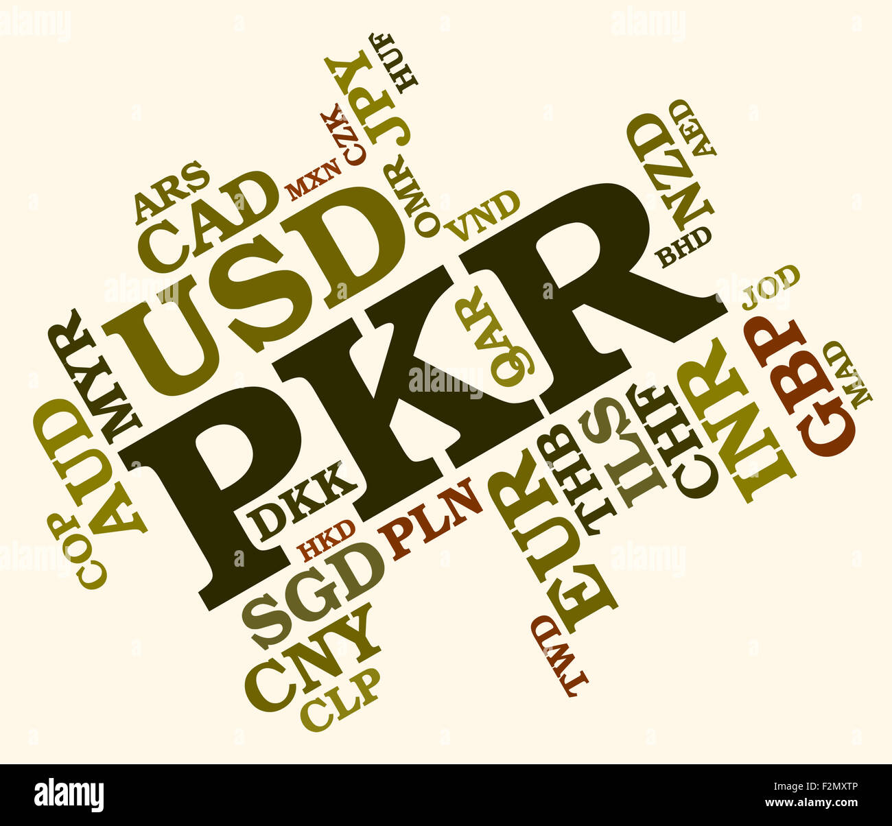 Pkr Currency Indicating Pakistani Rupee And Market Stock Photo - Alamy