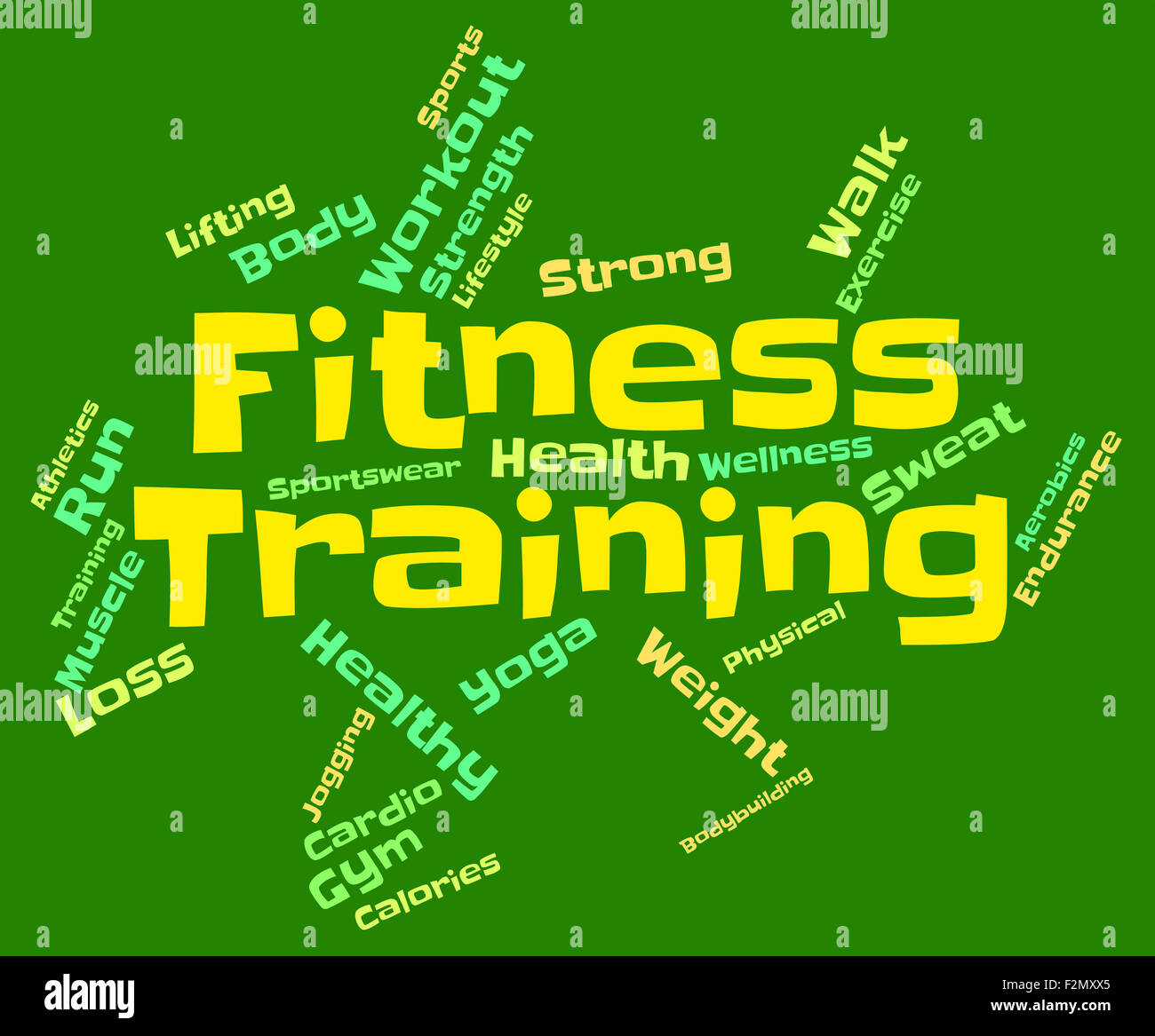 Fitness Training Showing Working Out And Workout Stock Photo - Alamy