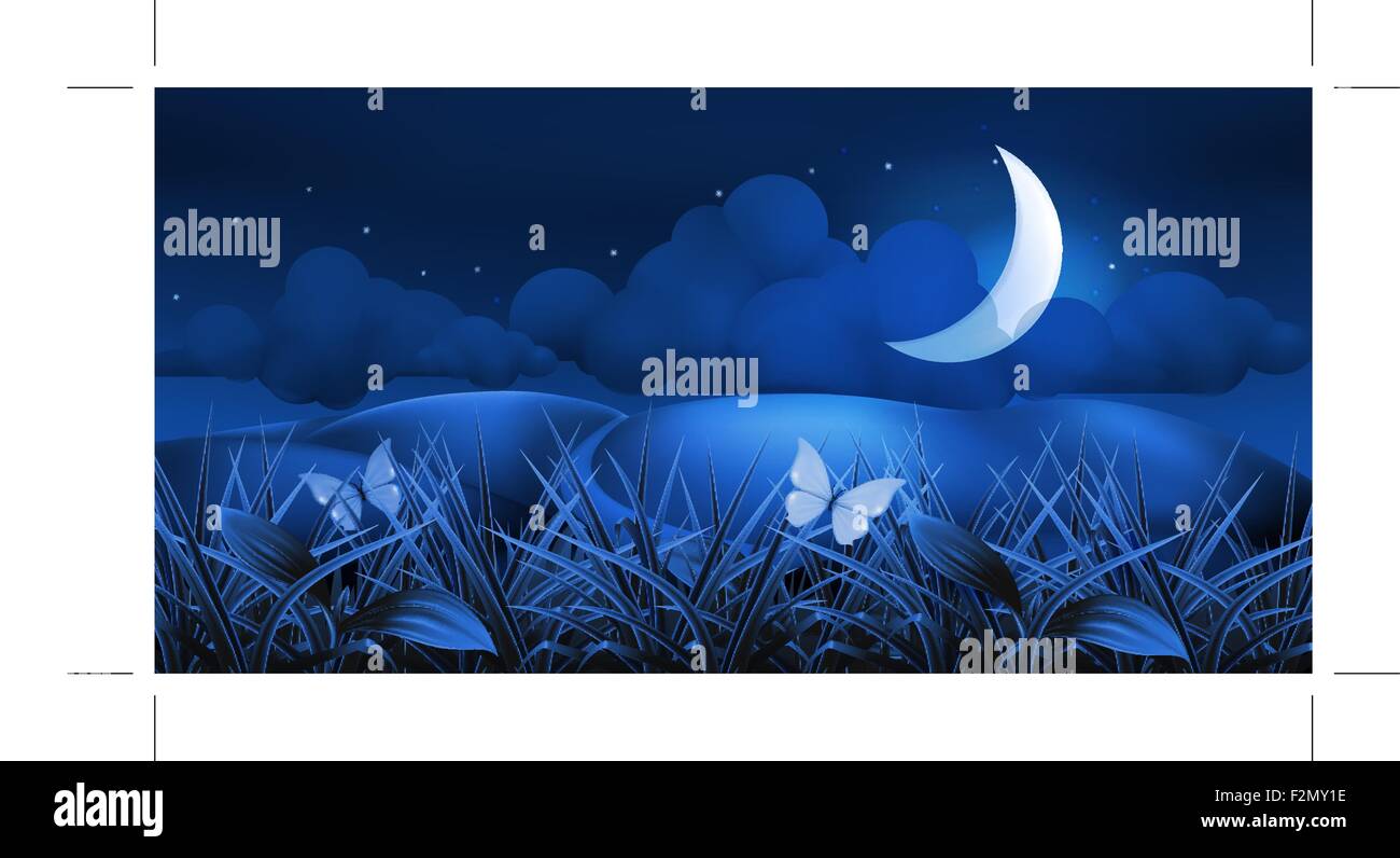 Twilight at night Cut Out Stock Images & Pictures - Alamy