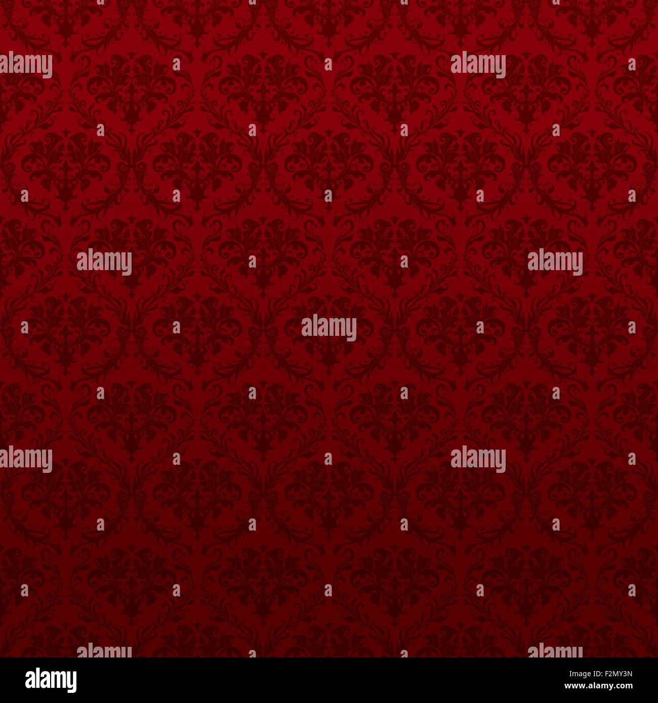 Red seamless wallpaper pattern. Vector illustration Stock Vector Image ...