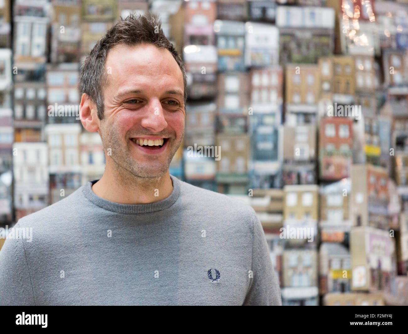 London, UK. 8 September 2015. Pictured: artist Barnaby Barford. Barnaby ...