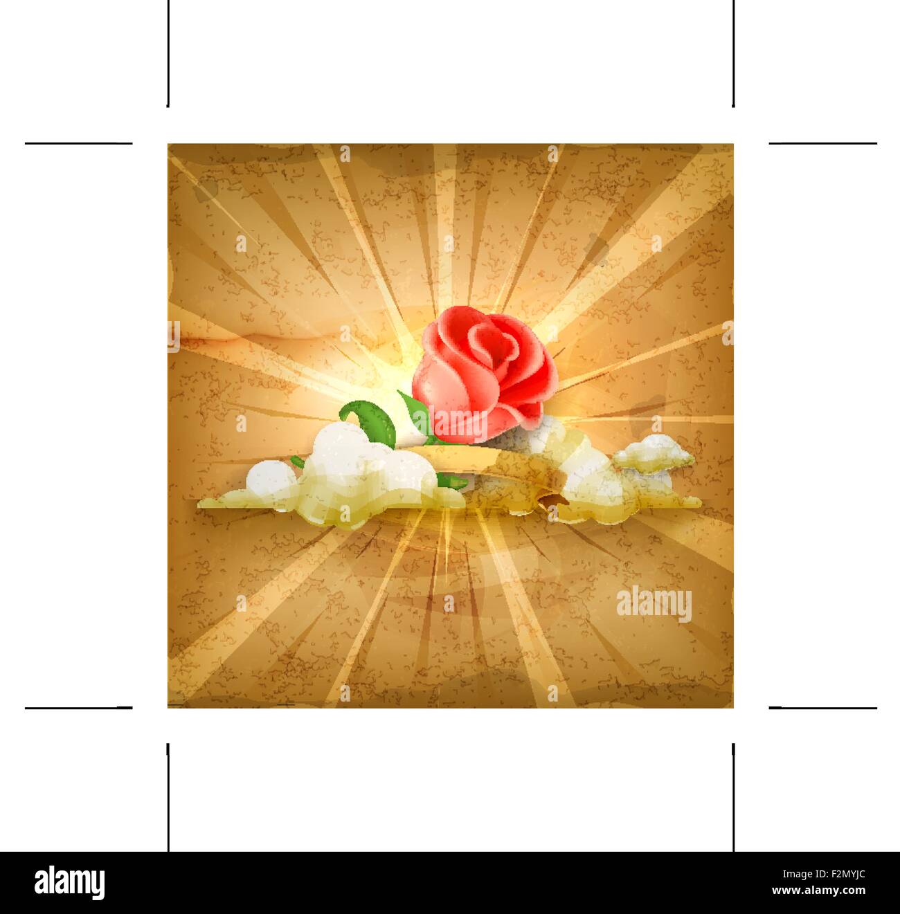 Beautiful old rose Stock Vector Images - Alamy