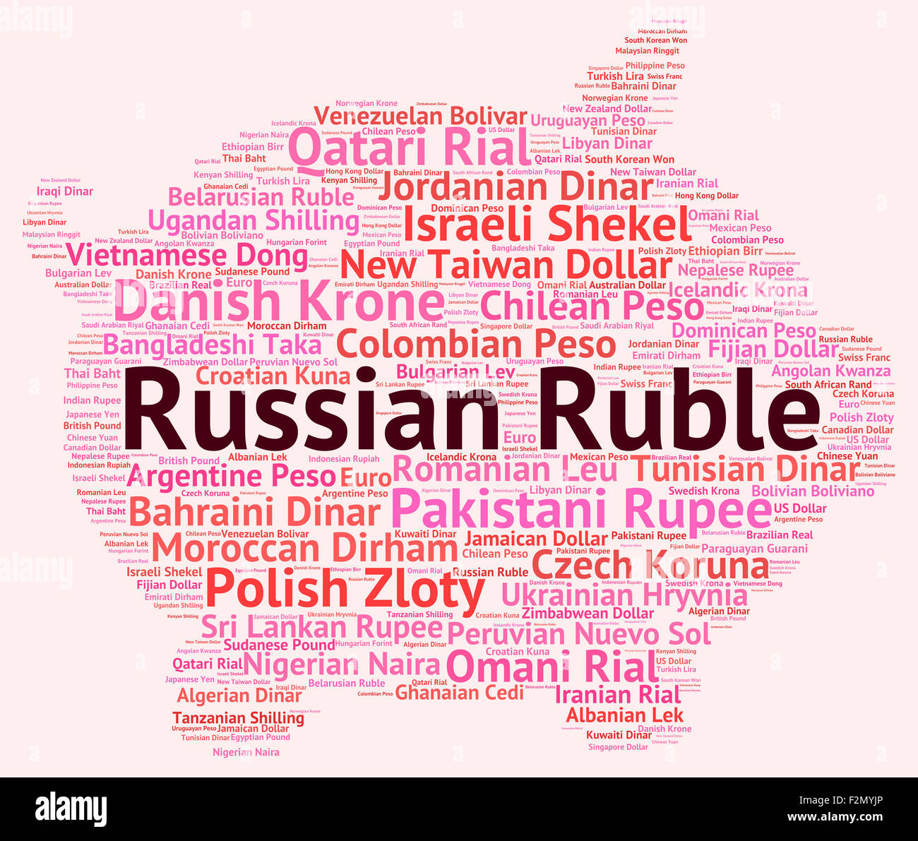Russian Ruble Representing Foreign Currency And Exchange Stock Photo ...