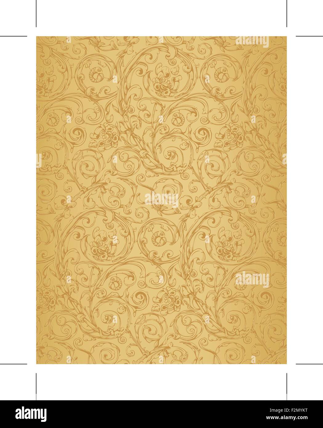 Seamless wallpaper pattern, vector Stock Vector Image & Art - Alamy