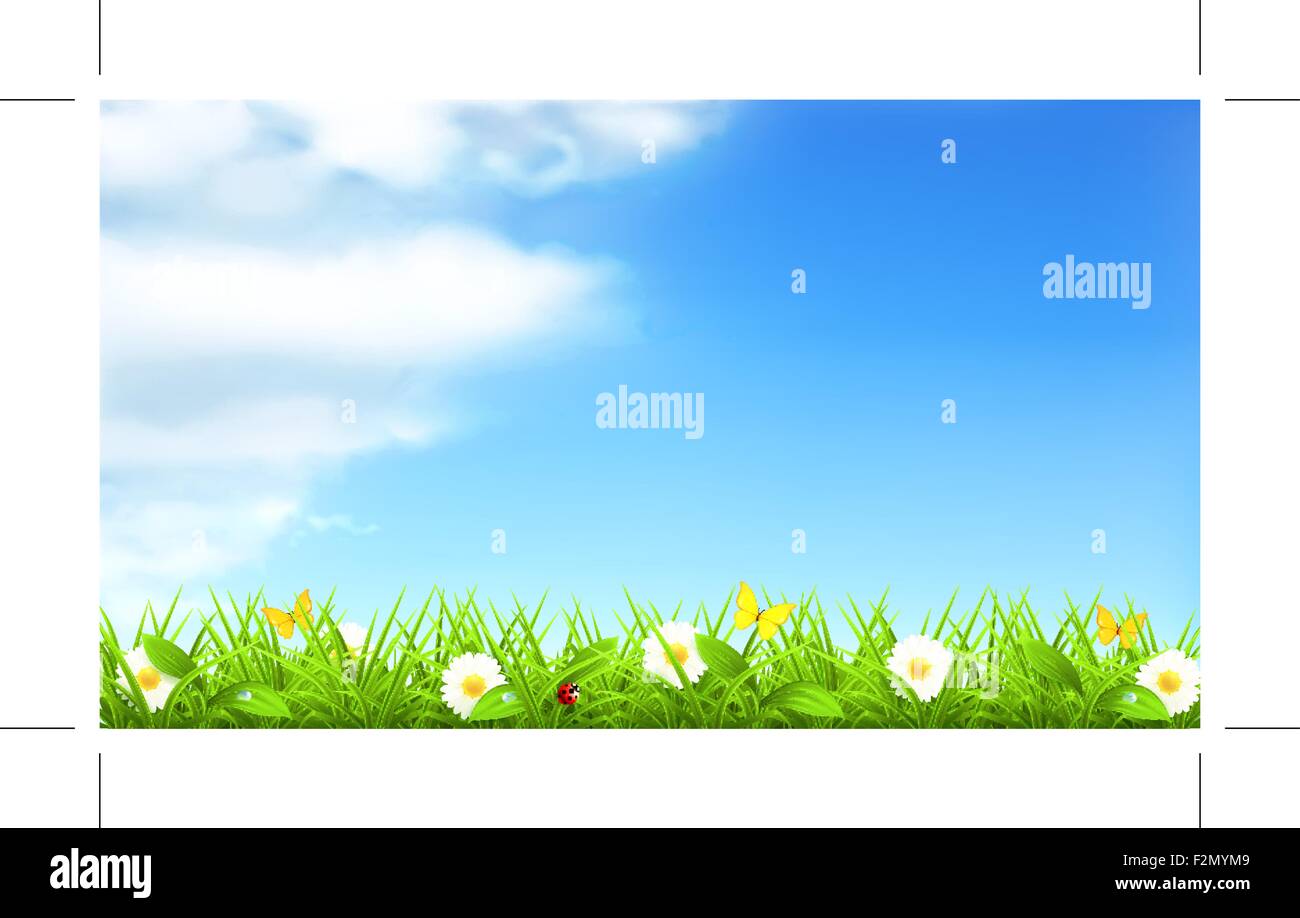 Spring background vector Stock Vector Image & Art - Alamy
