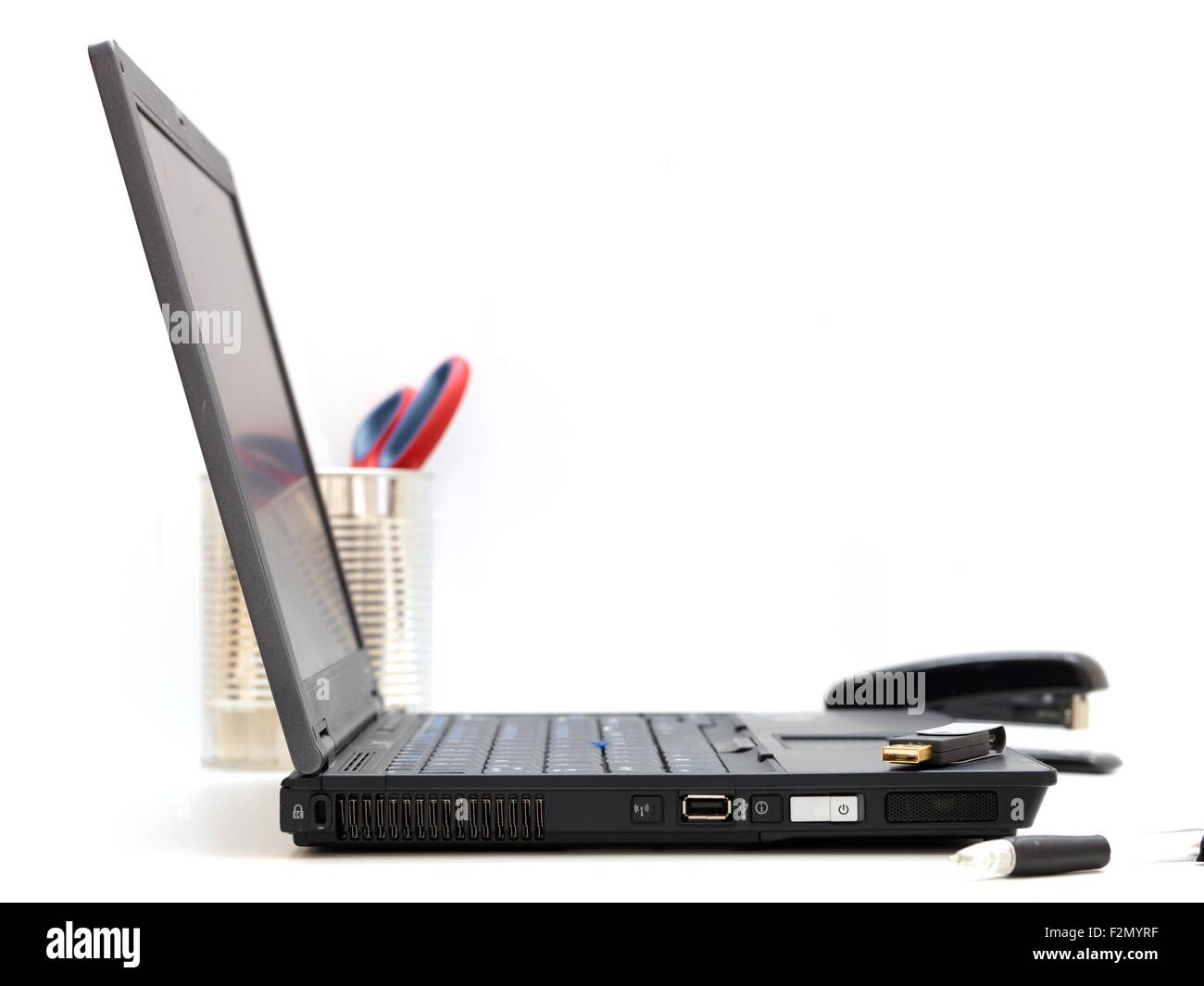A close up shot of a open laptop Stock Photo - Alamy