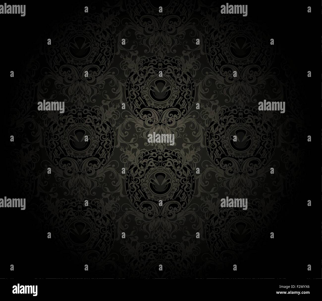 Seamless wallpaper pattern, vector Stock Vector Image & Art - Alamy