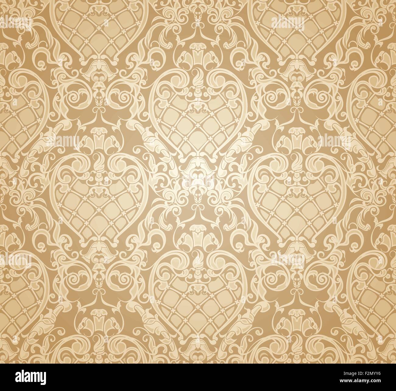 Seamless wallpaper pattern, vector Stock Vector Image & Art - Alamy