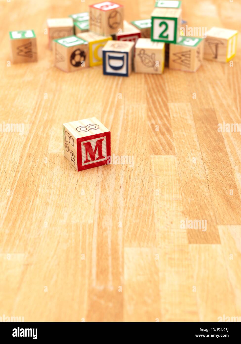 A close up shot of ABC blocks Stock Photo - Alamy