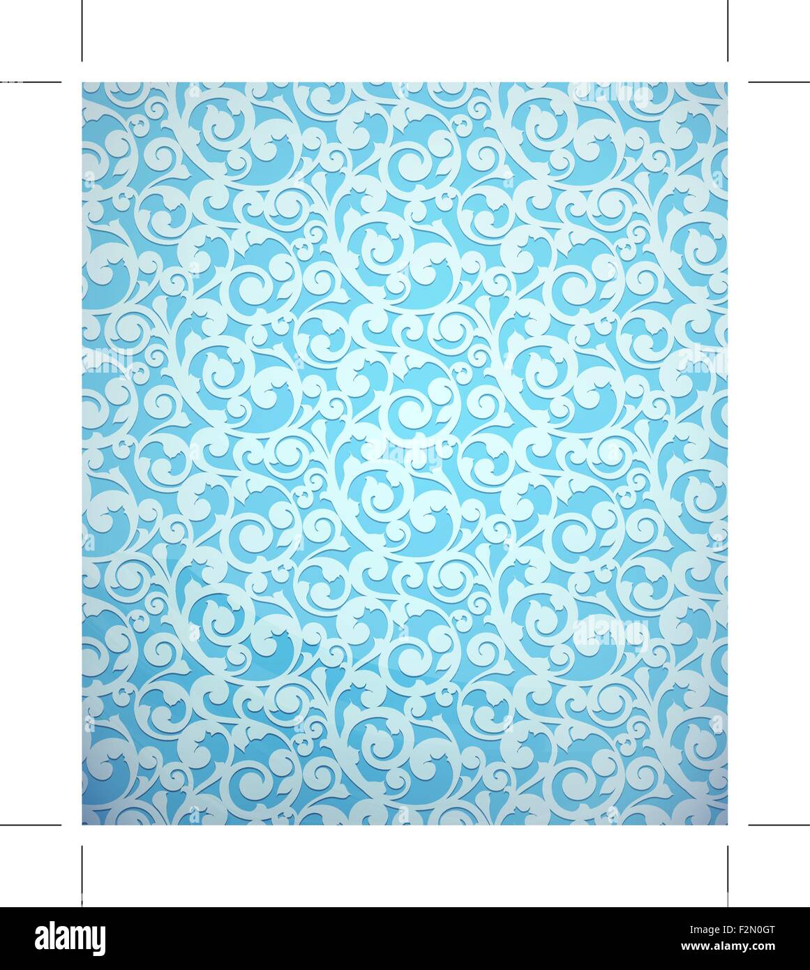 Blue vintage seamless pattern, vector Stock Vector Image & Art - Alamy