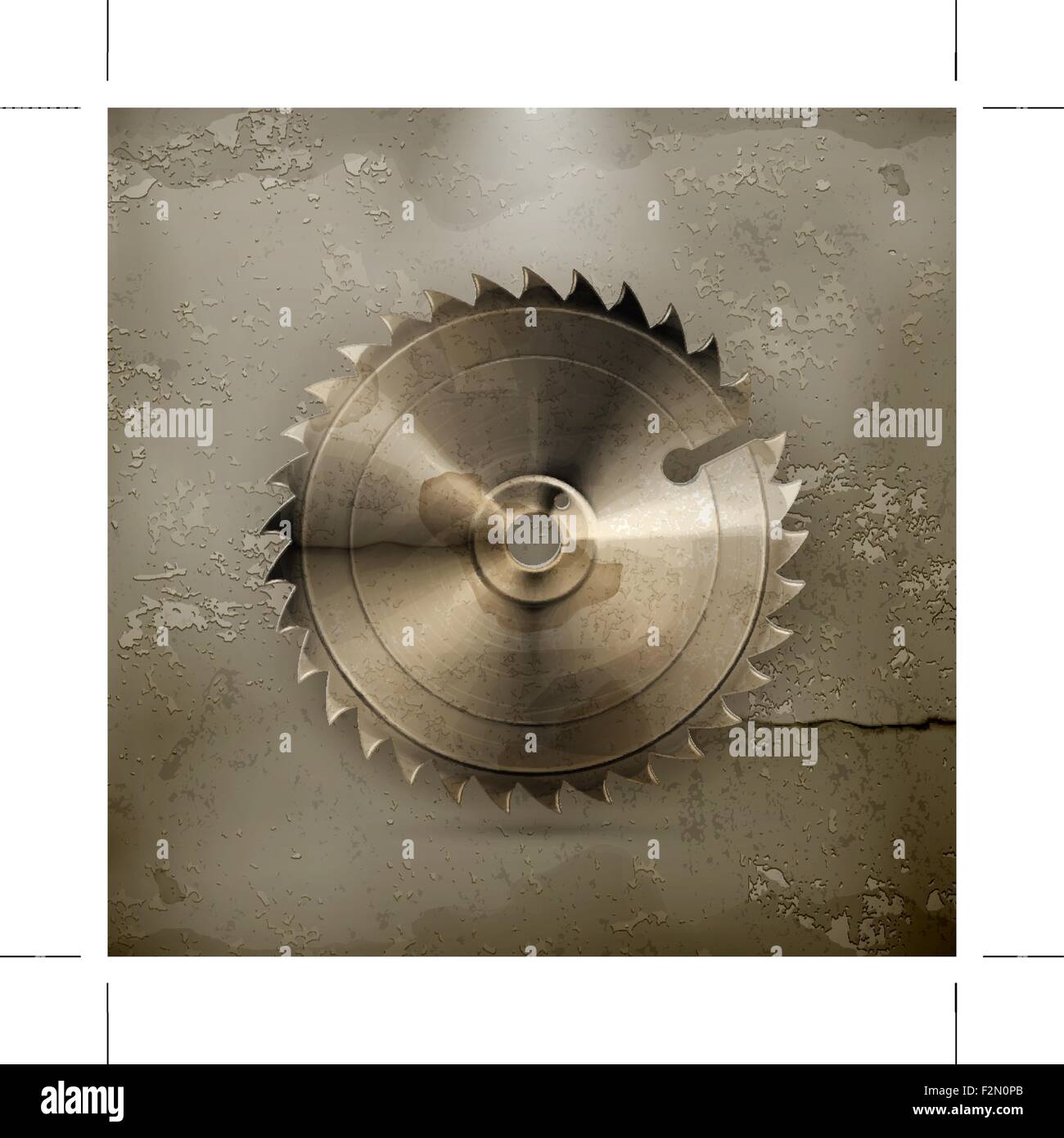 Circular saw blade, old style vector Stock Vector Image & Art - Alamy