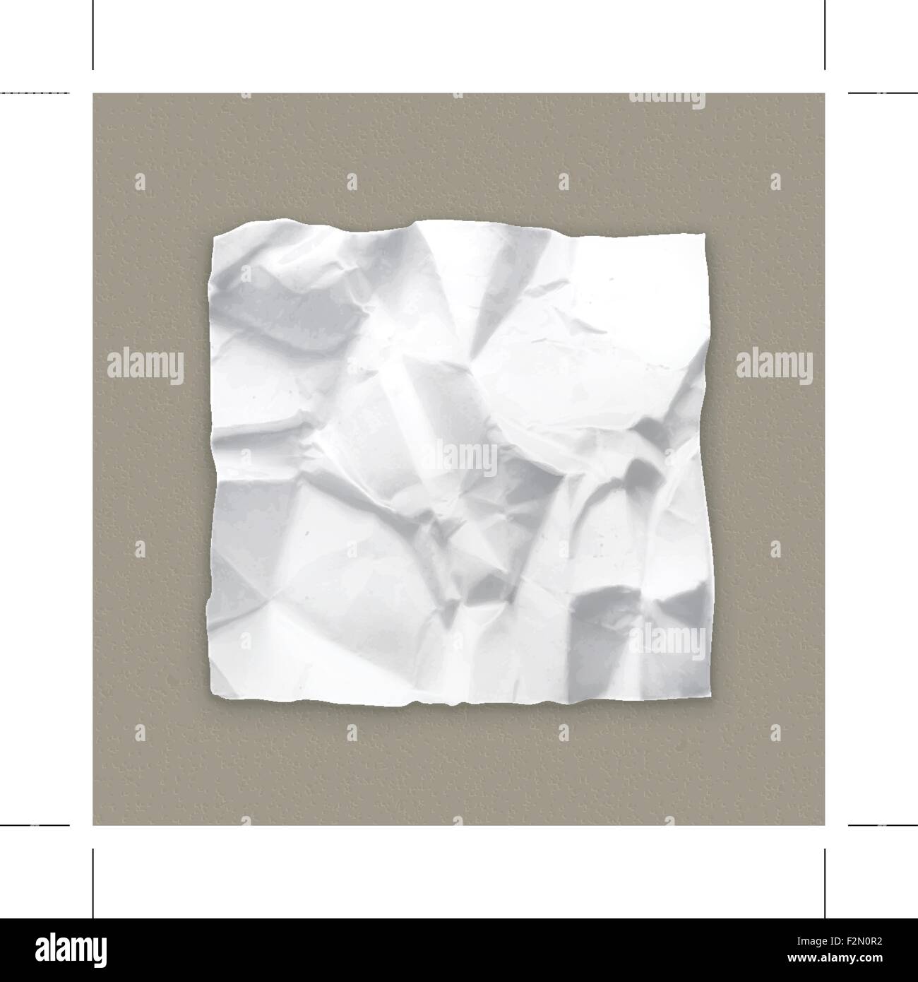 Crumpled paper vector Stock Vector Image & Art - Alamy