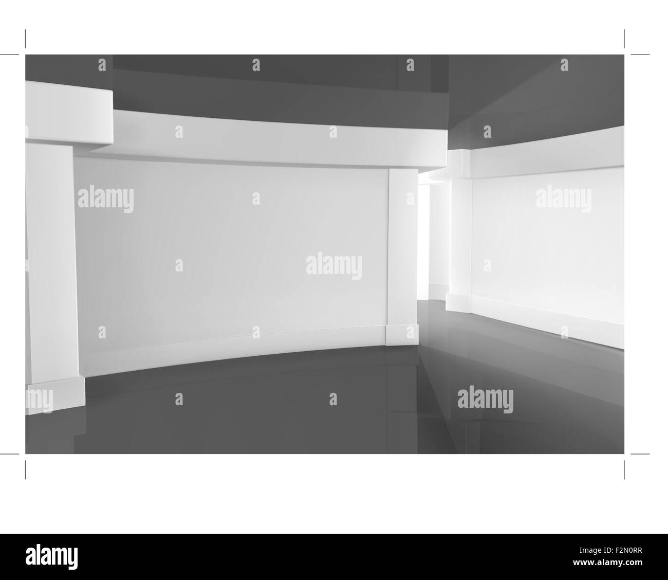 Empty room of office Cut Out Stock Images & Pictures - Alamy