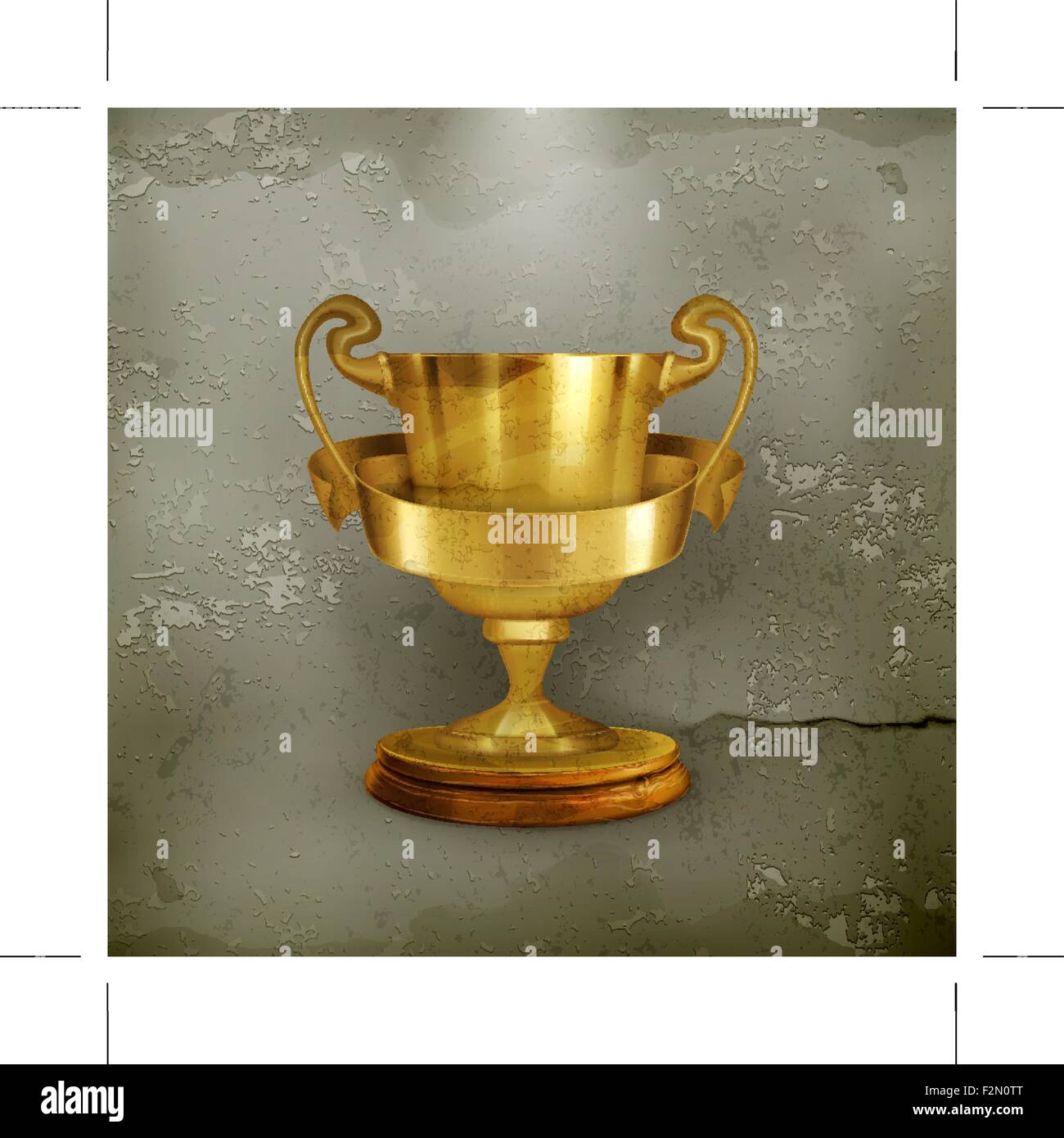 Gold trophy, old-style vector Stock Vector Image & Art - Alamy