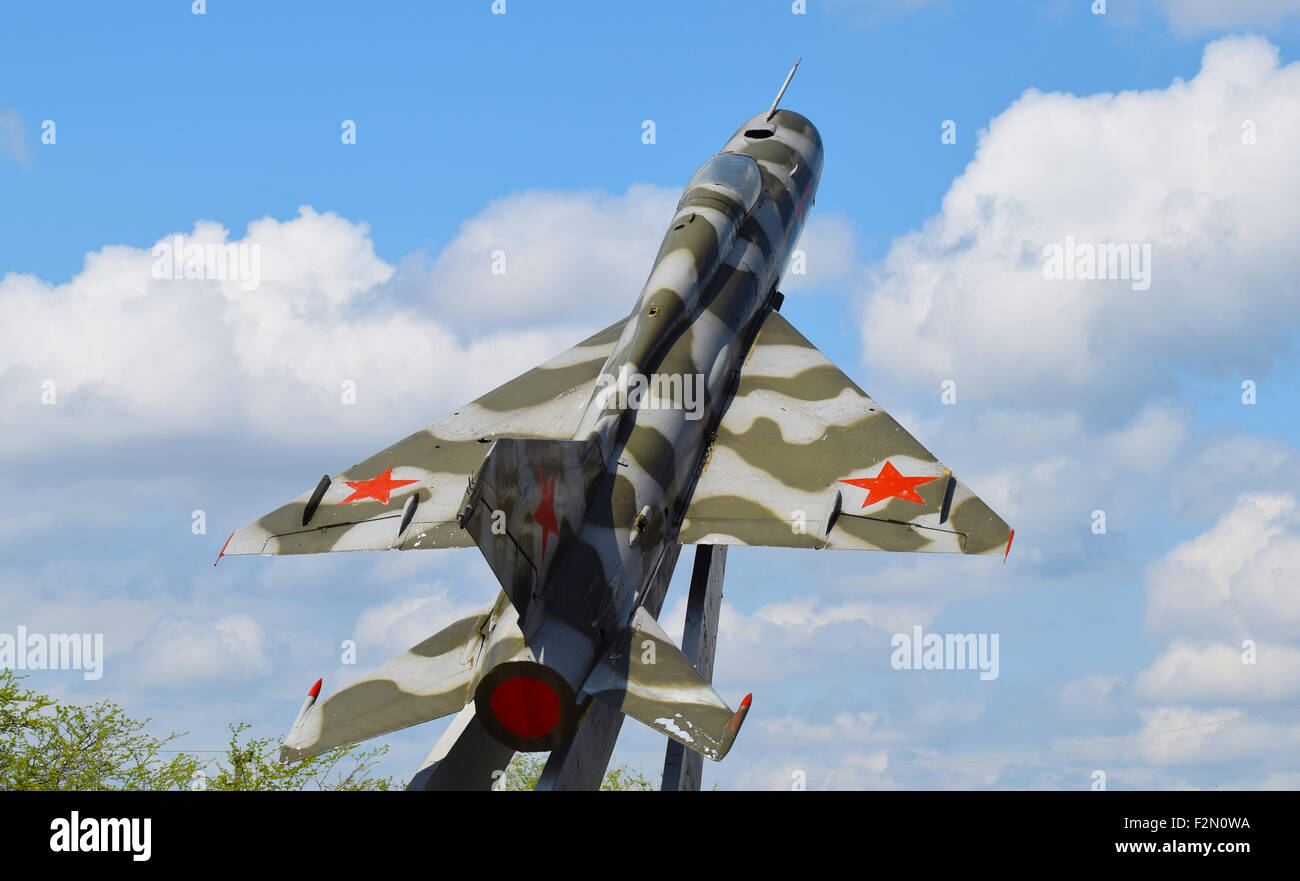 Monument to the fighter aircraft. Monument of military memory and glory ...