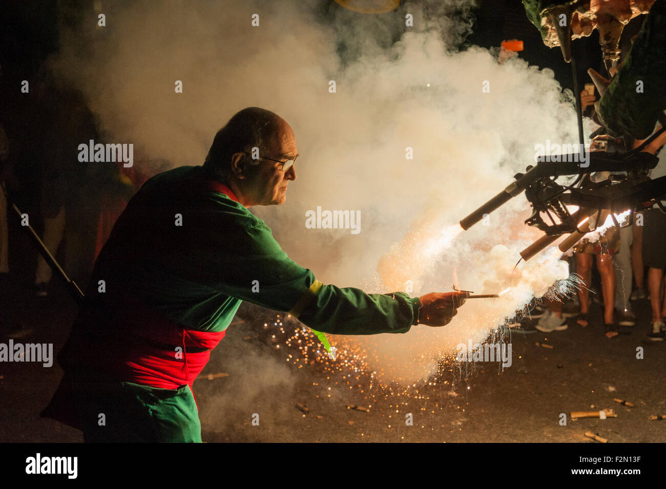 Fire in streets barcelona hi-res stock photography and images - Alamy