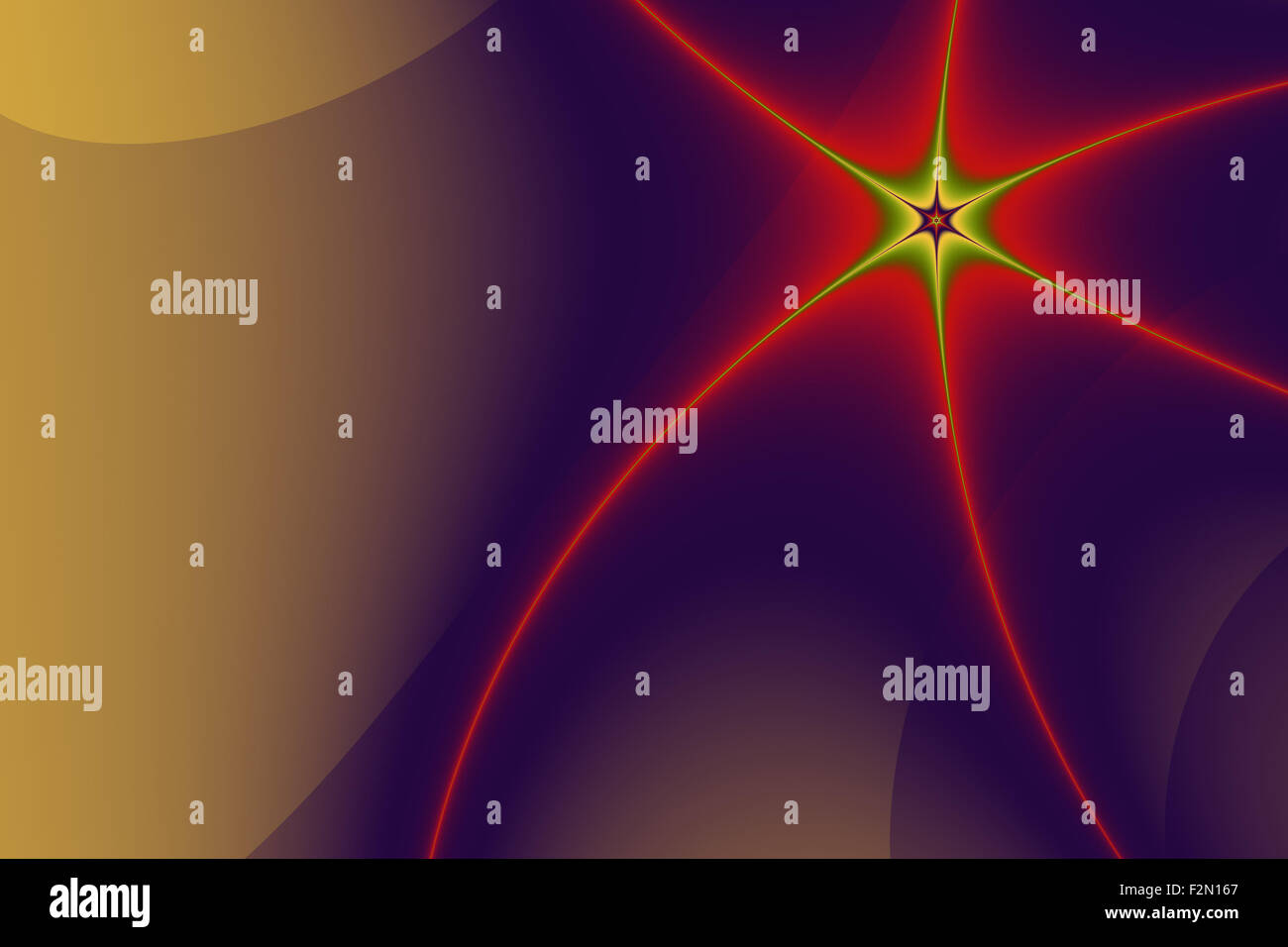 Abstract background with stylized star shape in red, blue, yellow and ...