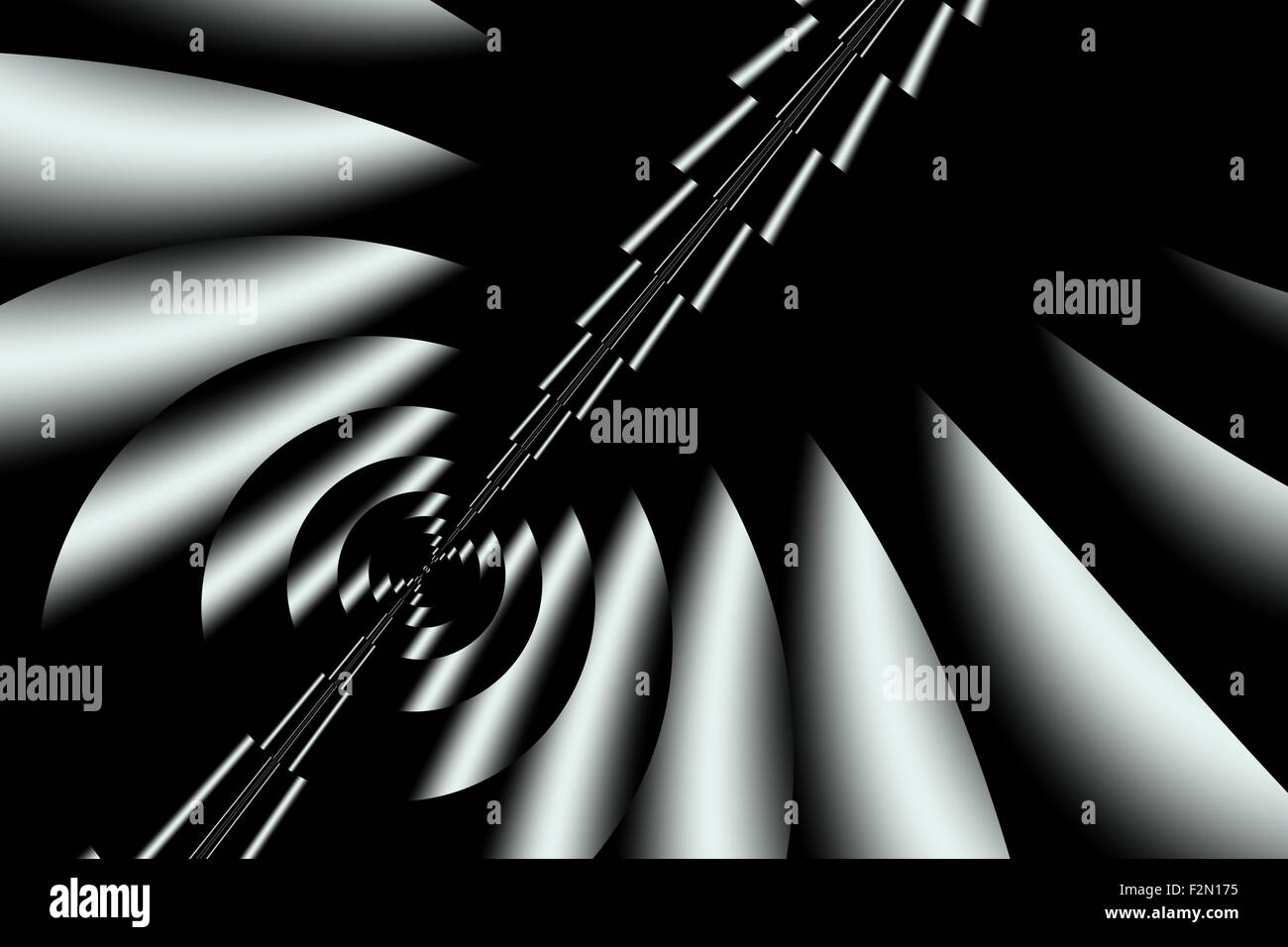 Abstract futuristic background wallpaper pattern in black and white ...
