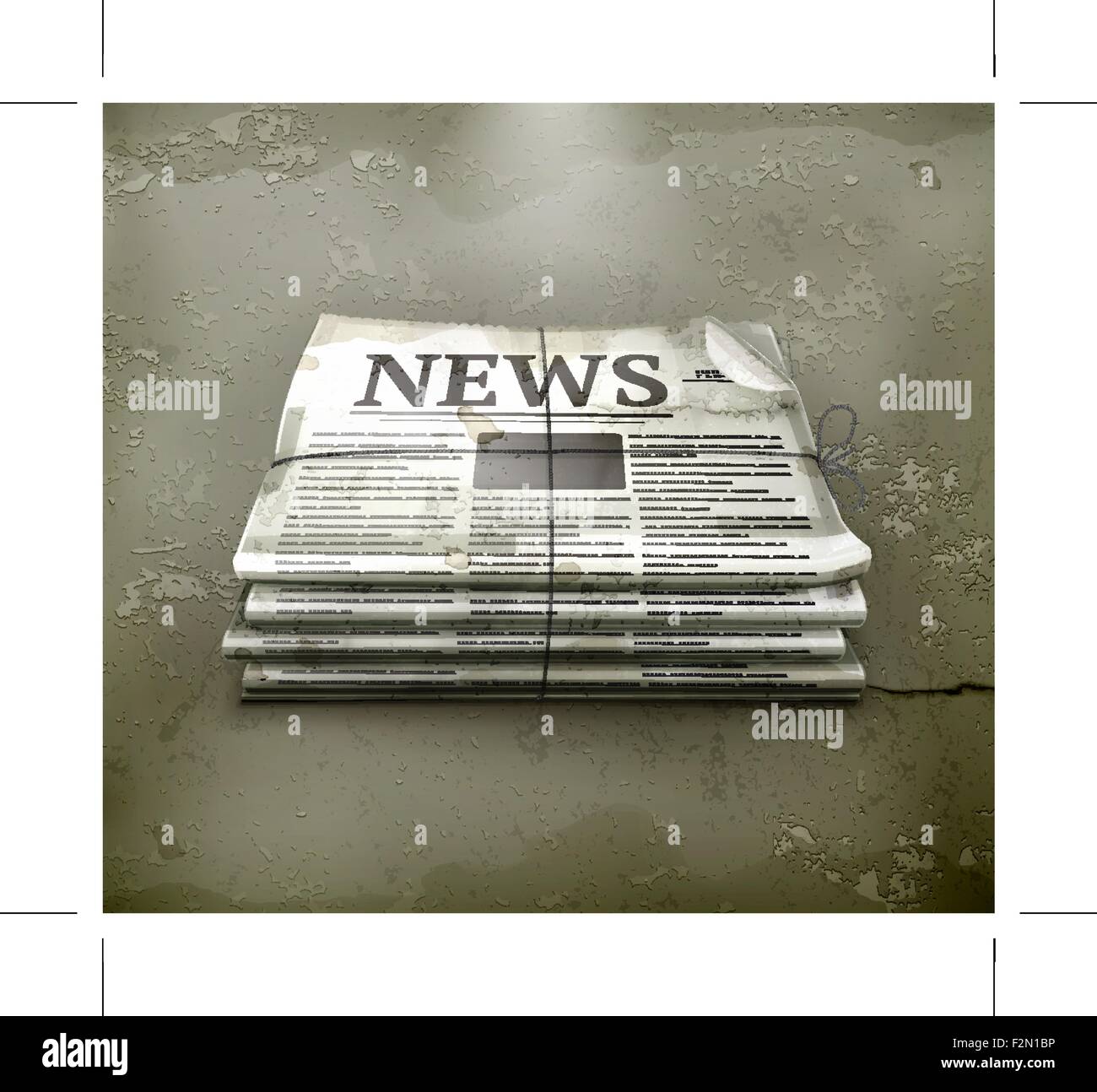 Stack of newspaper headlines Stock Vector Images - Alamy