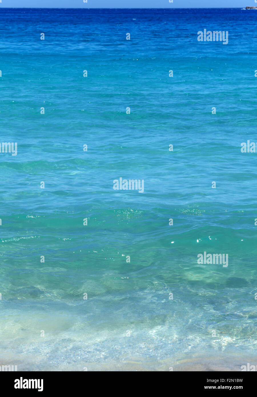Summer Beach Scene and Mediterranean Sea, Crete, Greece Stock Photo - Alamy