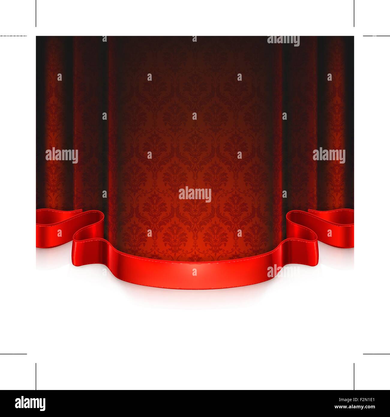 Royal luxury red invitation card Stock Vector Images - Alamy