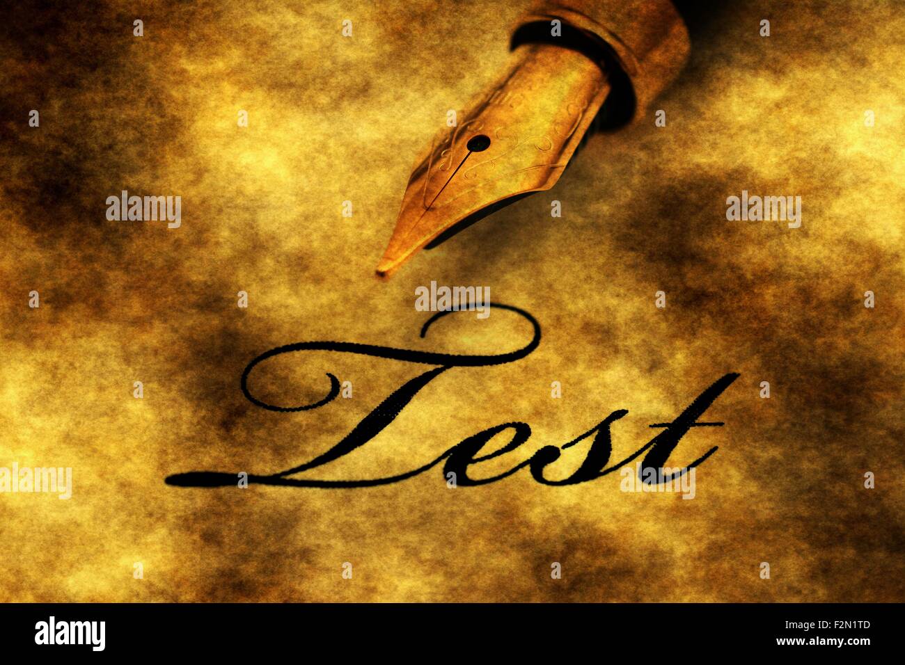 Fountain pen on test Stock Photo - Alamy