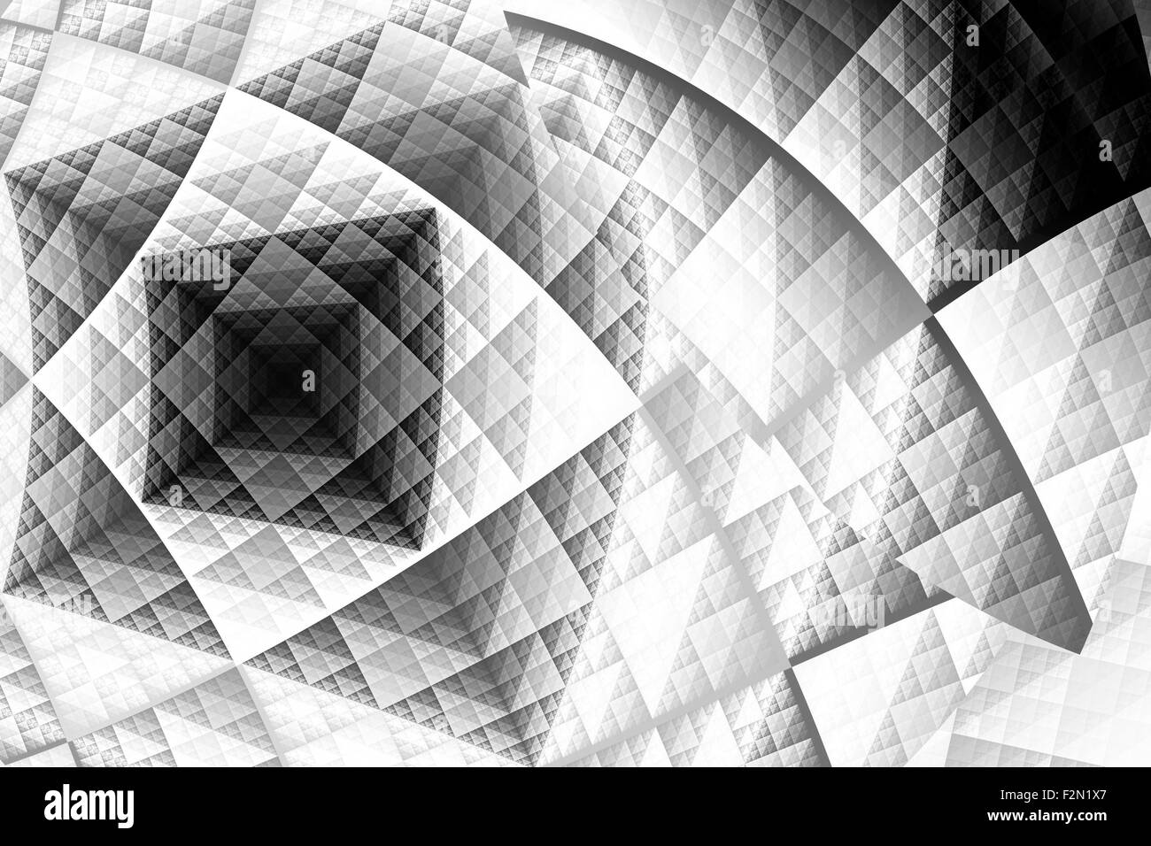 Abstract symmetric pattern with squares and triangles Stock Photo - Alamy