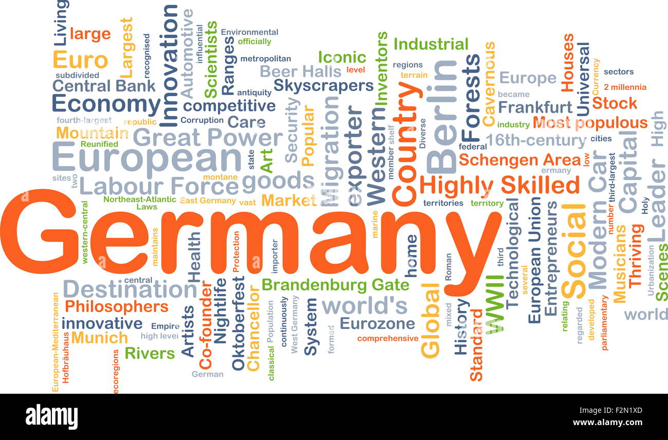 Background concept wordcloud illustration of Germany Stock Photo - Alamy