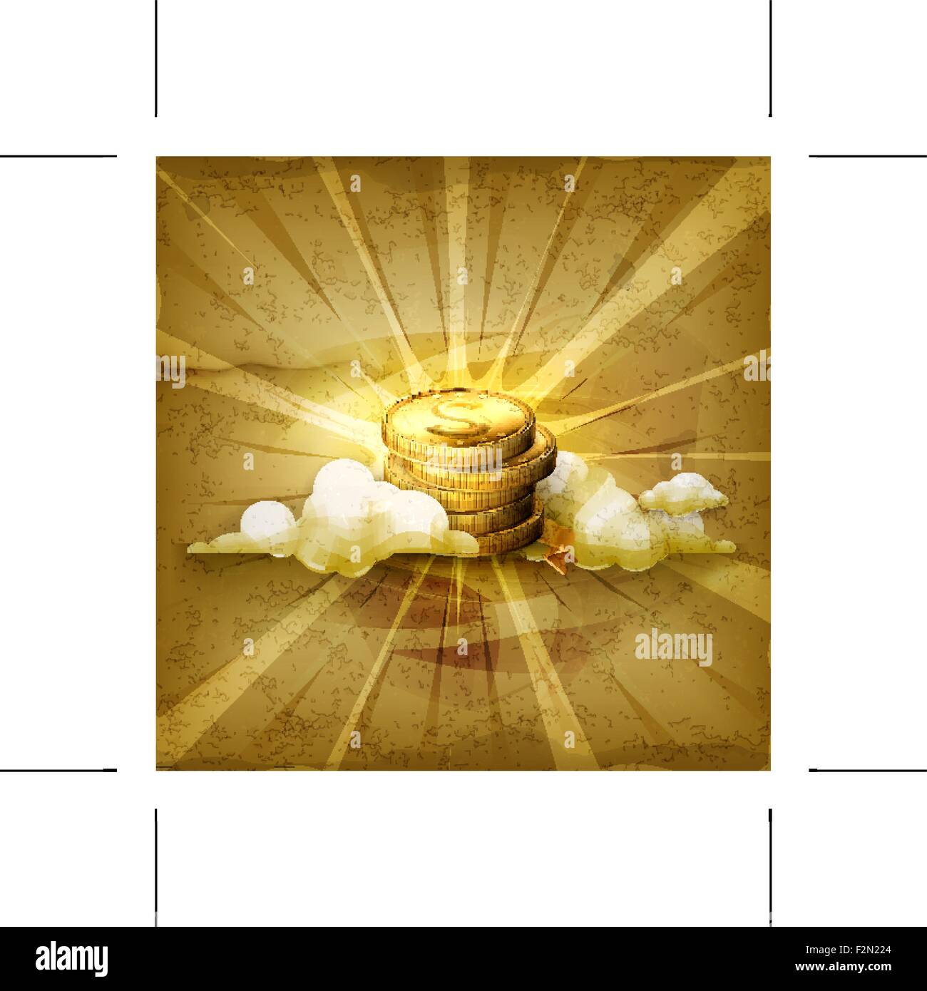 Old gold coins Stock Vector Images - Alamy