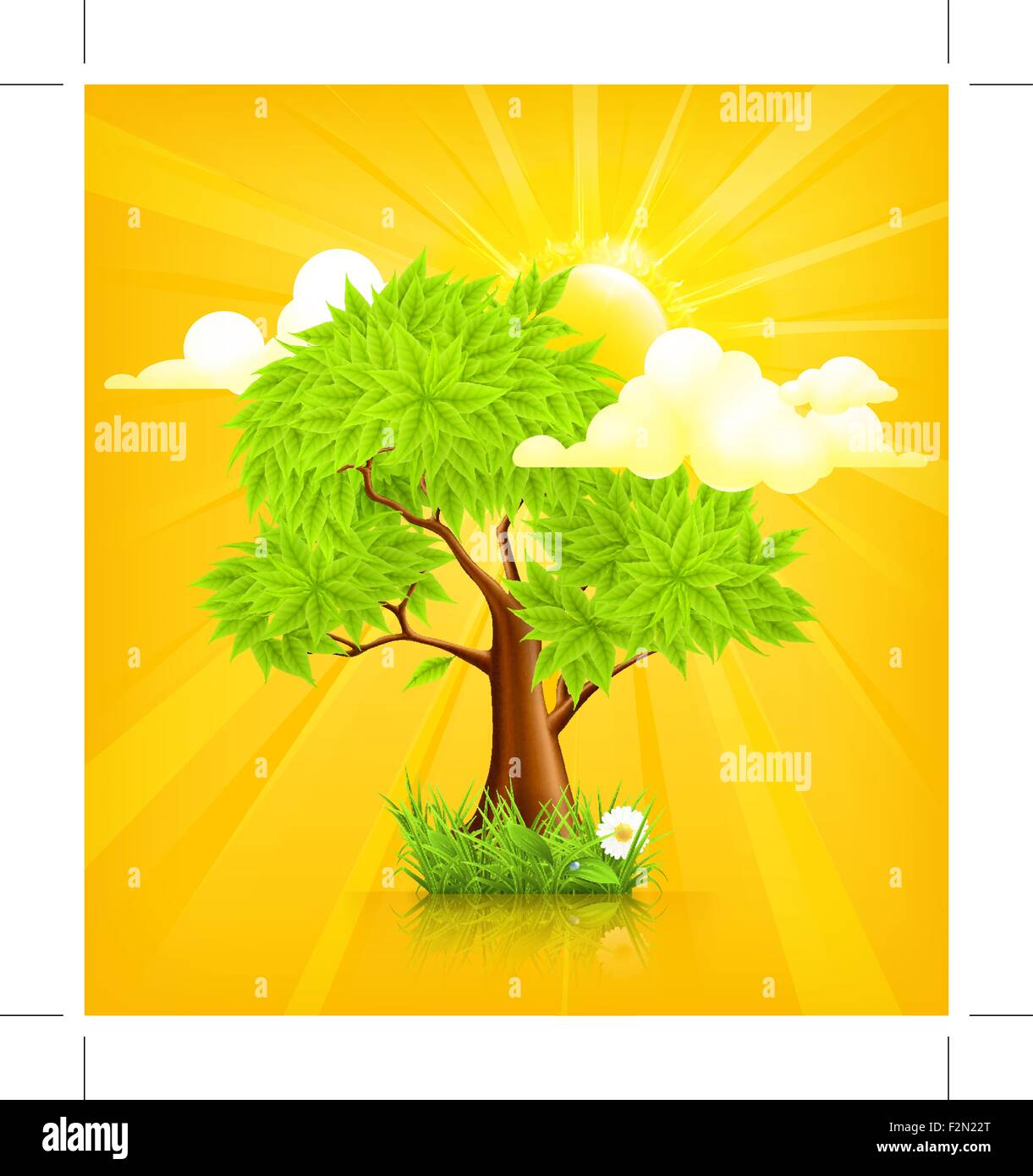 Sunbeam clouds forest Cut Out Stock Images & Pictures - Alamy