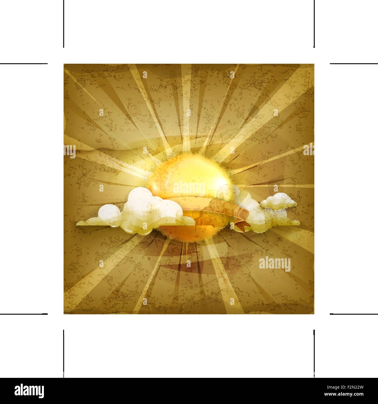 Sun, old style vector background Stock Vector Image & Art - Alamy